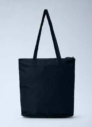 Prada Saffiano Leather Pendant With Re-nylon Tote Bag