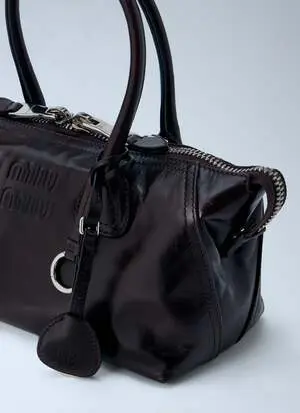 Miu Miu Leather Top Handle Bag - Multicolor