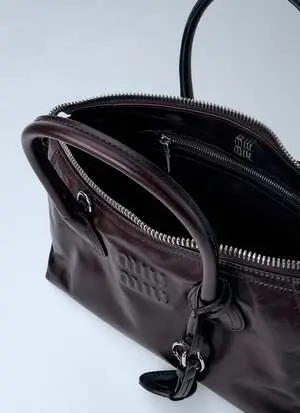 Miu Miu Leather Top Handle Bag