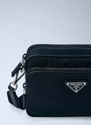 Prada Re-nylon And Saffiano Leather Crossbody Bag