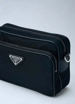 Prada Re-nylon And Saffiano Leather Crossbody Bag