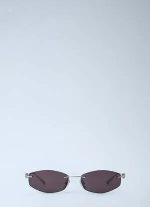 Balenciaga Nano D-frame Sunglasses - Silver