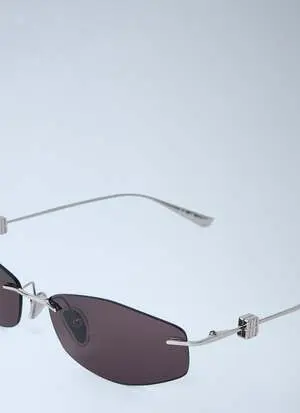 Balenciaga Nano D-frame Sunglasses - Silver