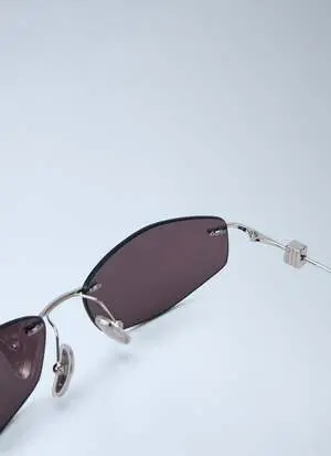 Balenciaga Nano D-frame Sunglasses - Silver
