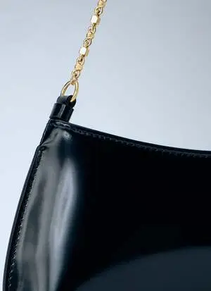Jacquemus Le Petit Bisou Chaîne Shoulder Bag - Black