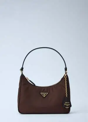 Prada Re-edition 2005 Re-nylon And Saffiano Mini Bag - Brown