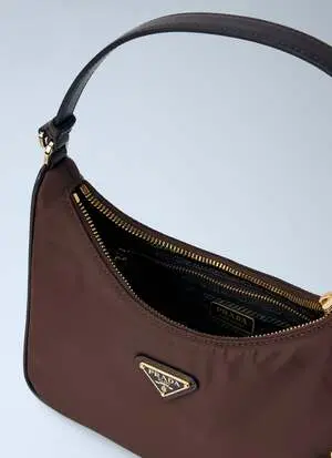 Prada Re-edition 2005 Re-nylon And Saffiano Mini Bag - Brown