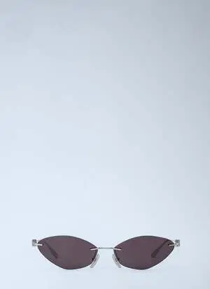 Balenciaga Nano Cat-eye Sunglasses - Silver