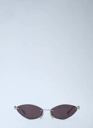 Balenciaga Nano Cat-eye Sunglasses - Silver