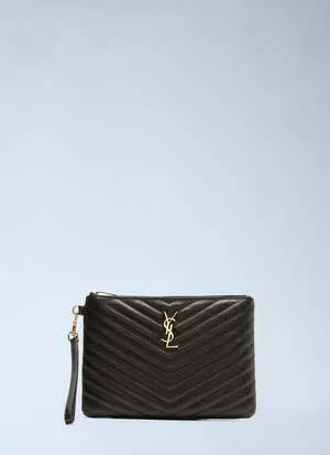 Saint Laurent Monogram Matelassé Pouch