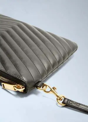 Saint Laurent Monogram Matelassé Pouch