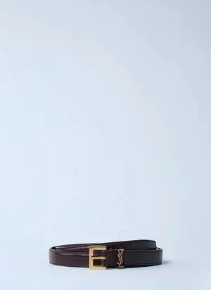 Saint Laurent Cassandre Thin Belt