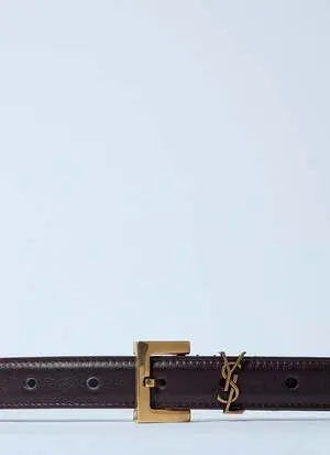 Saint Laurent Cassandre Thin Belt