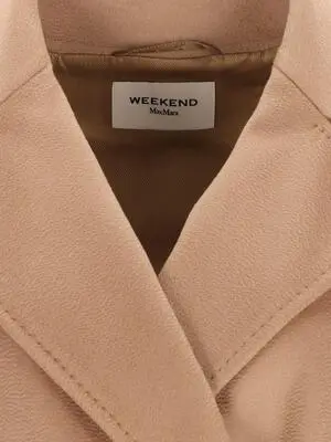 Max Mara Resina Drap Wool Long Coat Double Breast - Cream