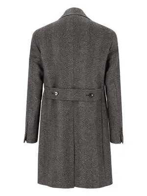 Tagliatore Double-breasted Herringbone Coat