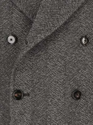 Tagliatore Double-breasted Herringbone Coat