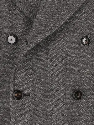 Tagliatore Double-breasted Herringbone Coat