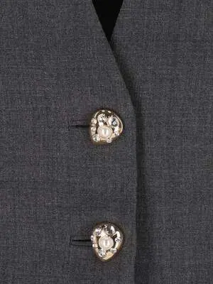 SELF-PORTRAIT Collarless Jacket