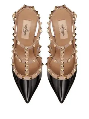Valentino Garavani Rockstud Patent Leather Pumps - Multicolor