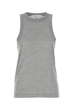 Carven Grey Silk Tank Top - Gray