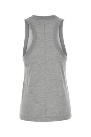 Carven Grey Silk Tank Top