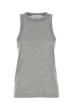 Carven Grey Silk Tank Top - Gray