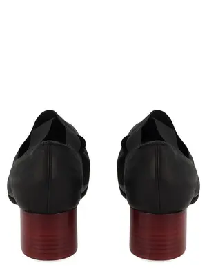 UMA WANG Ballerina In Pelle Con Tacco Medio