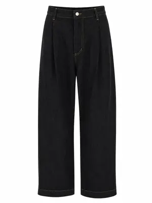 Studio Nicholson Pantalone In Denim - Black