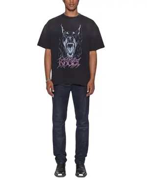 Ksubi Chitch Petrified Flock Cotton Blend Slim Fit 32.5 Jeans