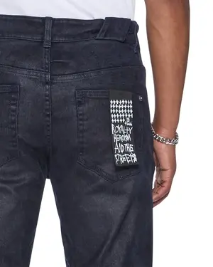 Ksubi Chitch Petrified Flock Cotton Blend Slim Fit 32.5 Jeans