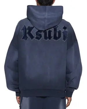 Ksubi Kaliba Ekcess Cotton Cross Graphic Hoodie