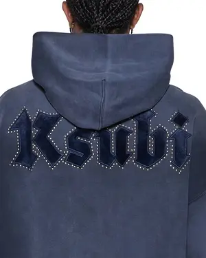 Ksubi Kaliba Ekcess Cotton Cross Graphic Hoodie
