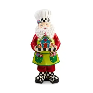 MACKENZIE-CHILDS Confetti Chef Santa Figure - Multi
