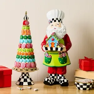MACKENZIE-CHILDS Confetti Chef Santa Figure