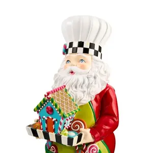 MACKENZIE-CHILDS Confetti Chef Santa Figure
