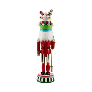 MACKENZIE-CHILDS Confetti Christmas Wood Nutcracker