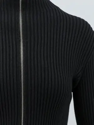 Alaïa Long-sleeved Zip-up Cardigan