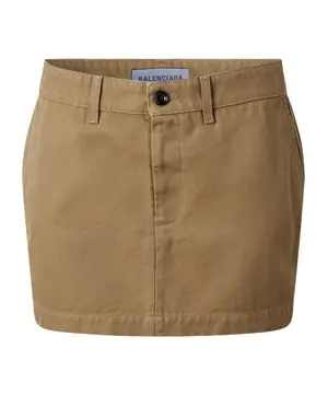 Balenciaga Colored Mini Skirt - Brown