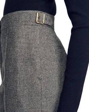 Sandro Alden Buckle Tab Suit Pants