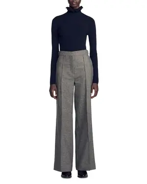 Sandro Alden Buckle Tab Suit Pants