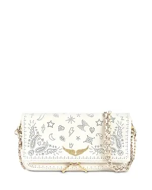 Zadig&Voltaire Rock Perfo Leather Clutch - Flash