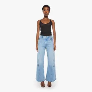 MOTHER Snacks! The Spicy Lemon Twist Prep Skimp Wishbone Pants - Blue