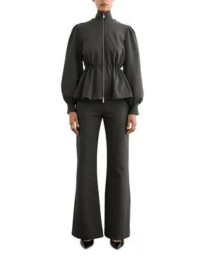 TOCCIN Ida Zip Front Mock Neck Jacket