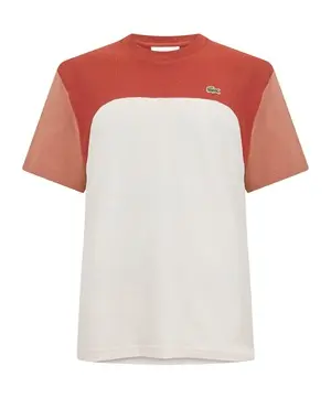Lacoste Blocked Crewneck Shortsleeve Tee - No