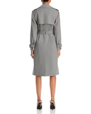Alice + Olivia Nevada Tie Front Trench Coat