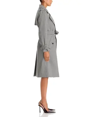 Alice + Olivia Nevada Tie Front Trench Coat