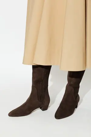 AeydĒ Suede High-heeled Boots
