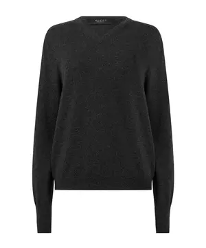 Gucci Vneck Longsleeve Knit Top - Grey