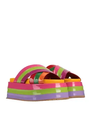 Dolce & Gabbana Multi-colored Striped Sandals - Multicolor