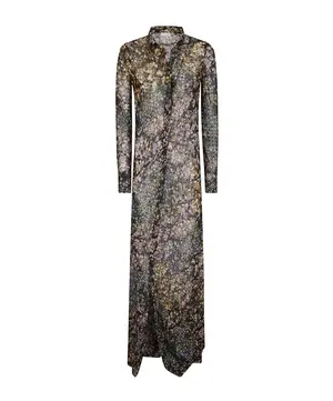 Dries Van Noten Long Floral Dress